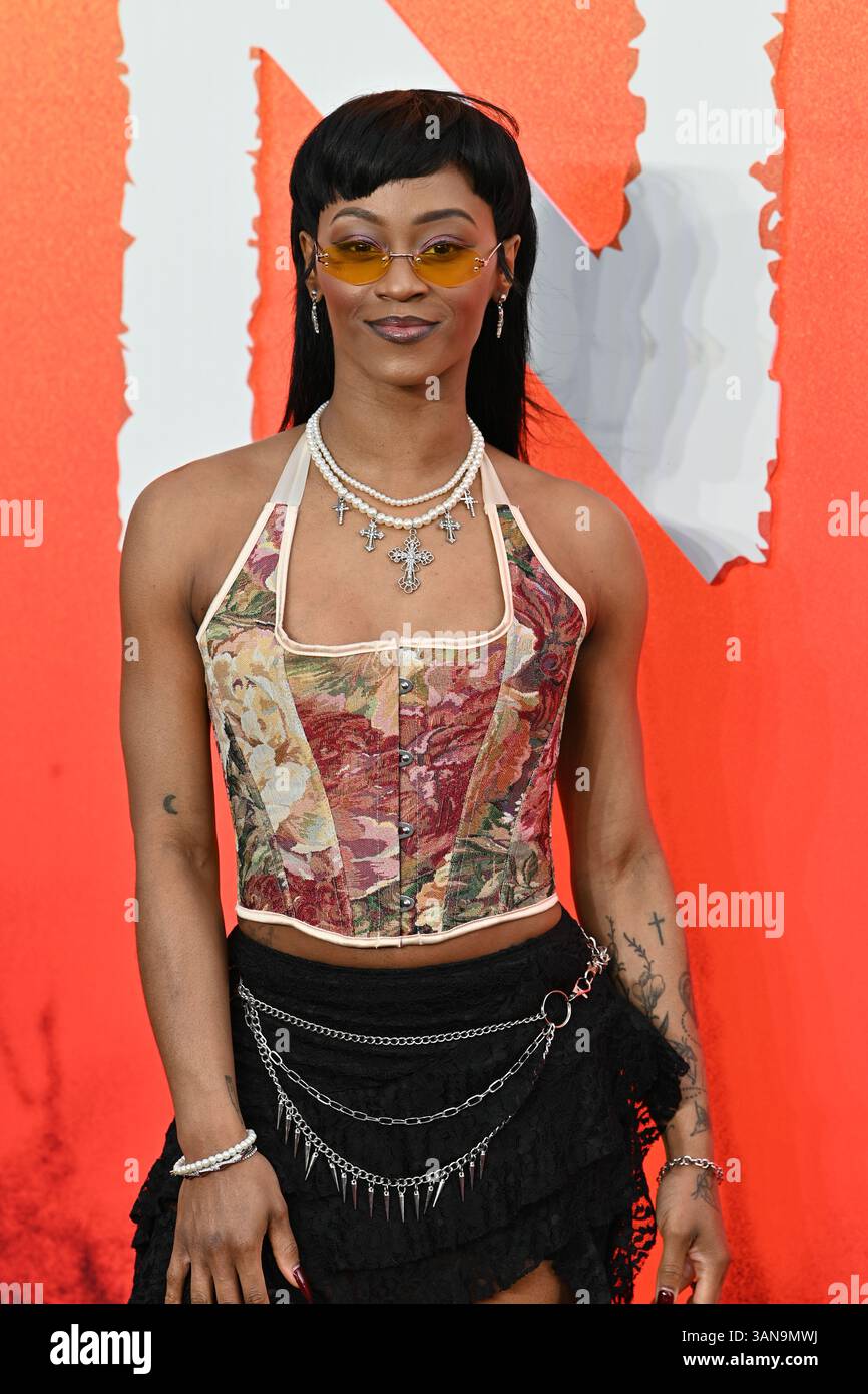 LONDON, ENGLAND - APRIL 14 2025: Amber Jackson attends Sinners European ...