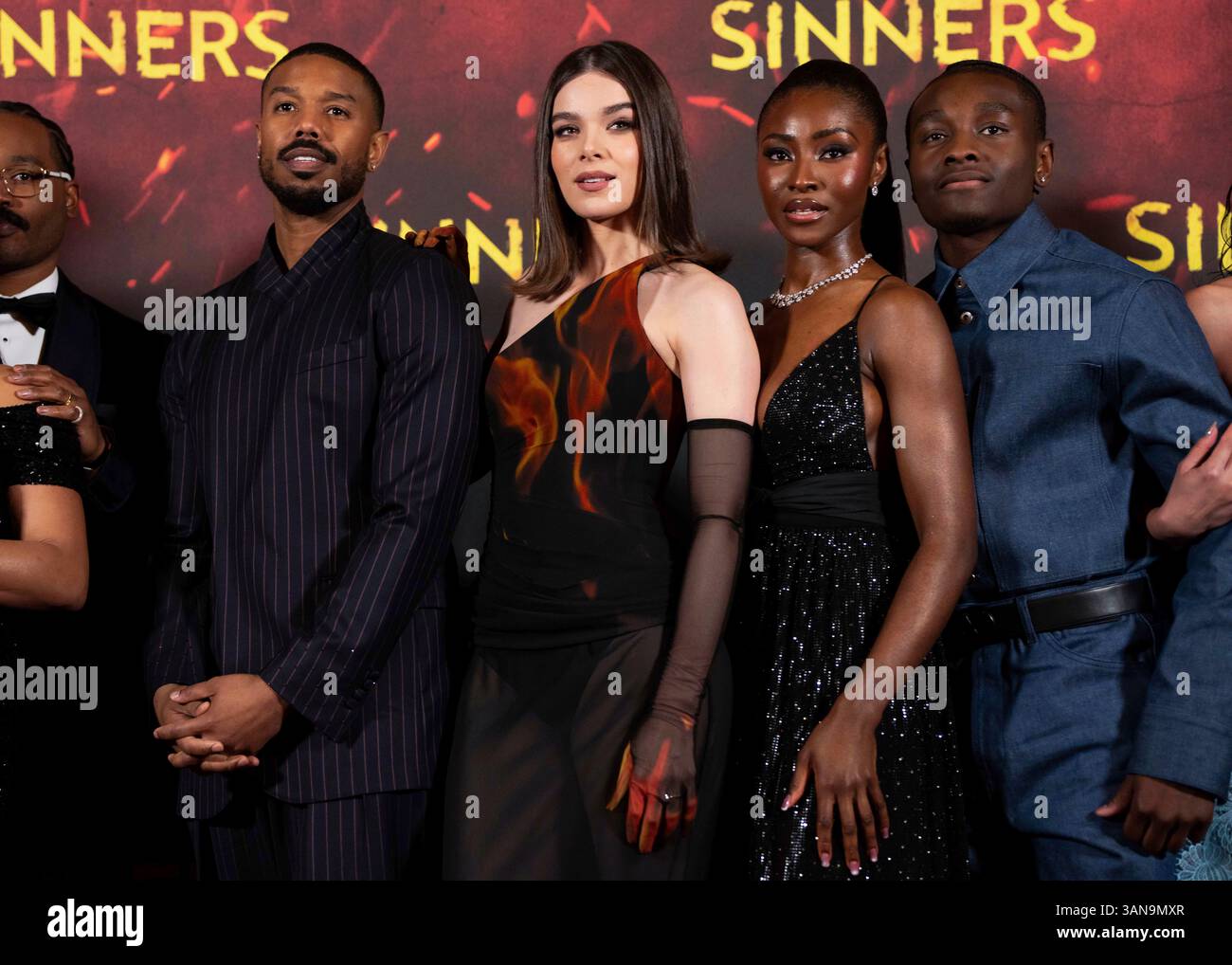 Michael B. Jordan, from left, Hailee Steinfeld, Jayme Lawson, and Miles ...