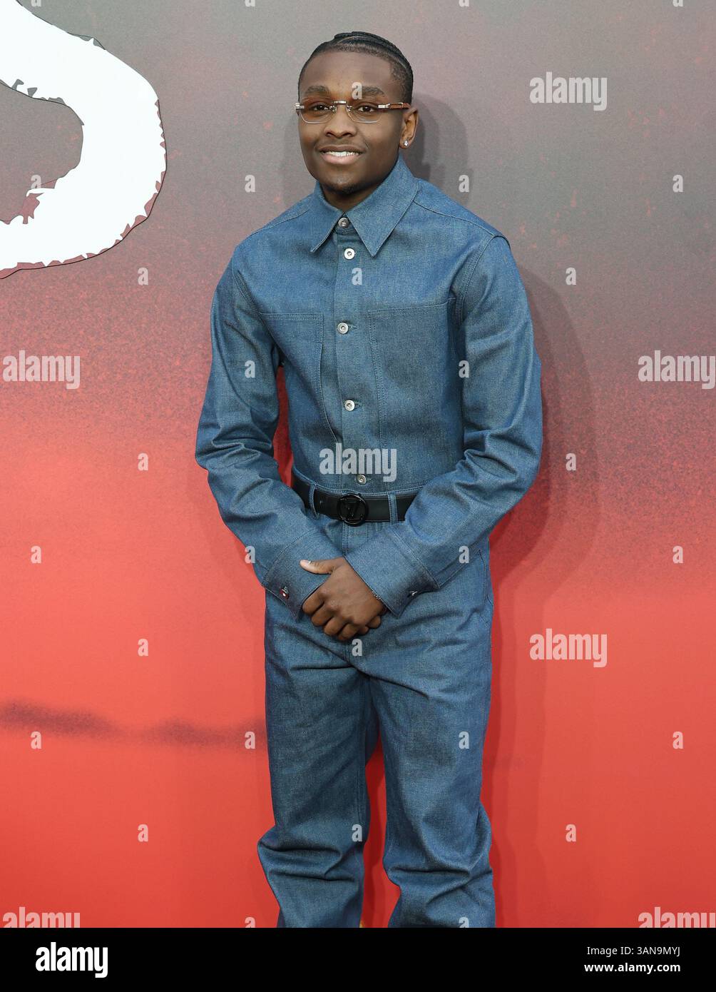 LONDON, ENGLAND - APRIL 14 2025: Miles Caton attends Sinners European ...