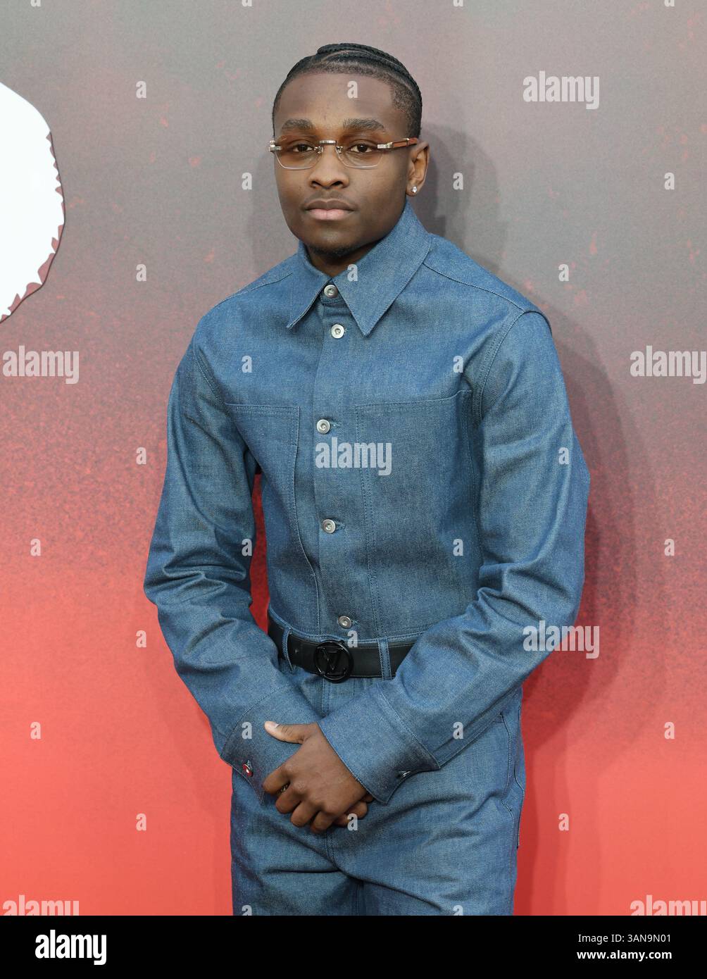 LONDON, ENGLAND - APRIL 14 2025: Miles Caton attends Sinners European ...