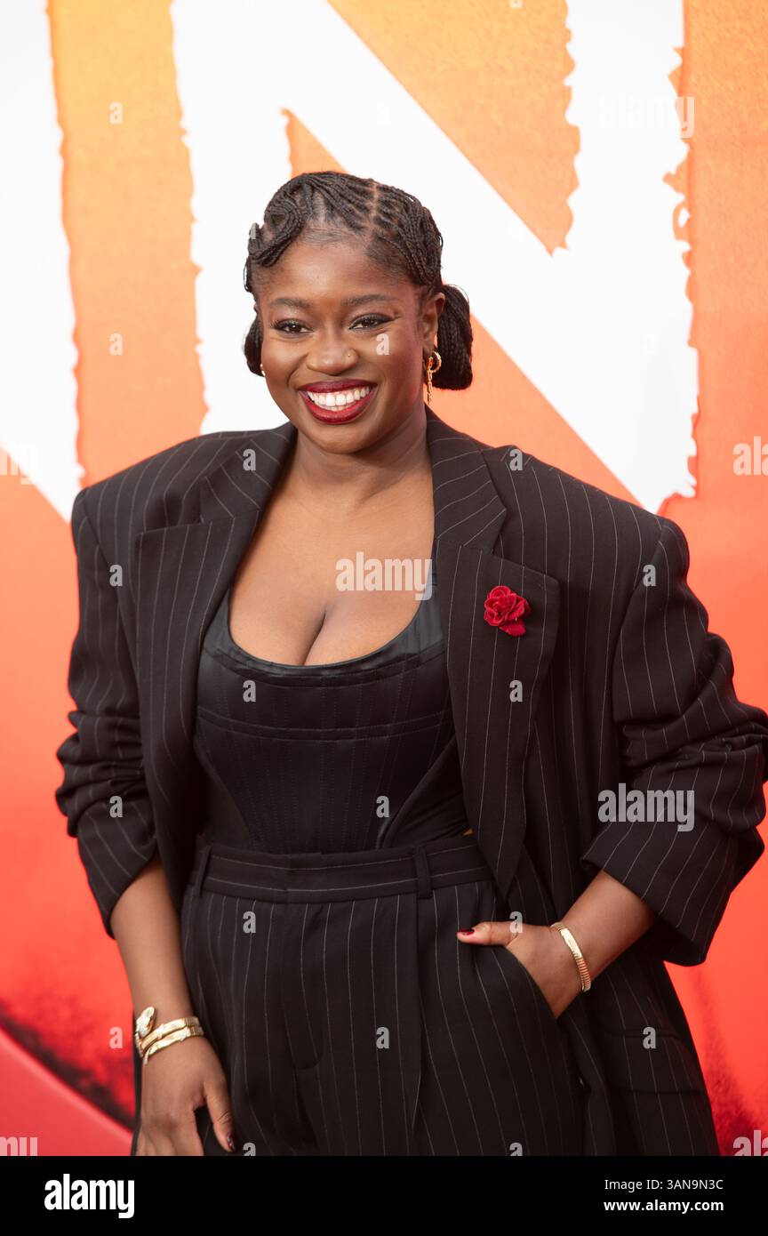 London, United Kingdom. 14th April 2025. Clara Amfo on the red carpet ...
