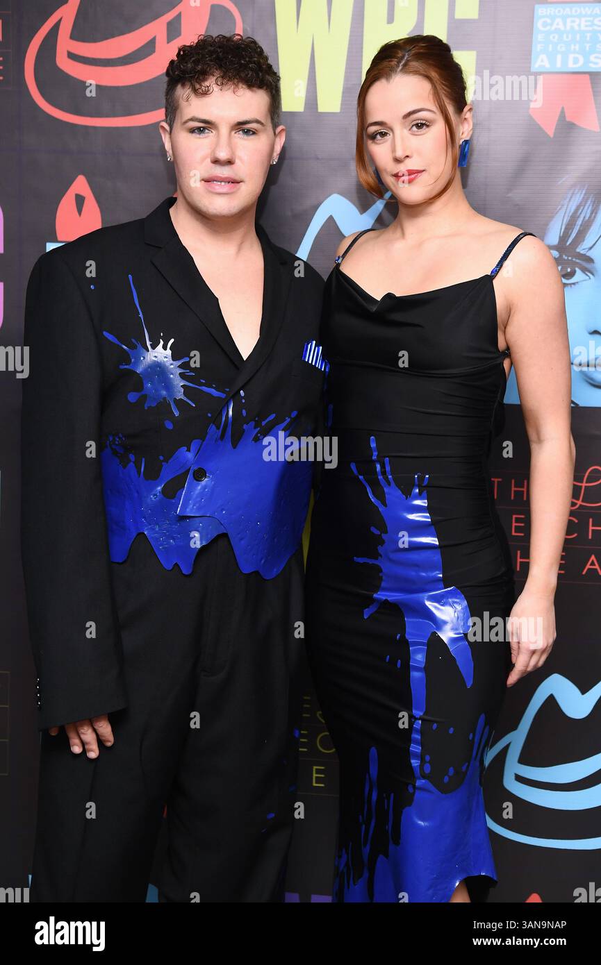 New York, USA. 14th Apr, 2025. (L-R) Brendan McCann and Emma Pittman ...
