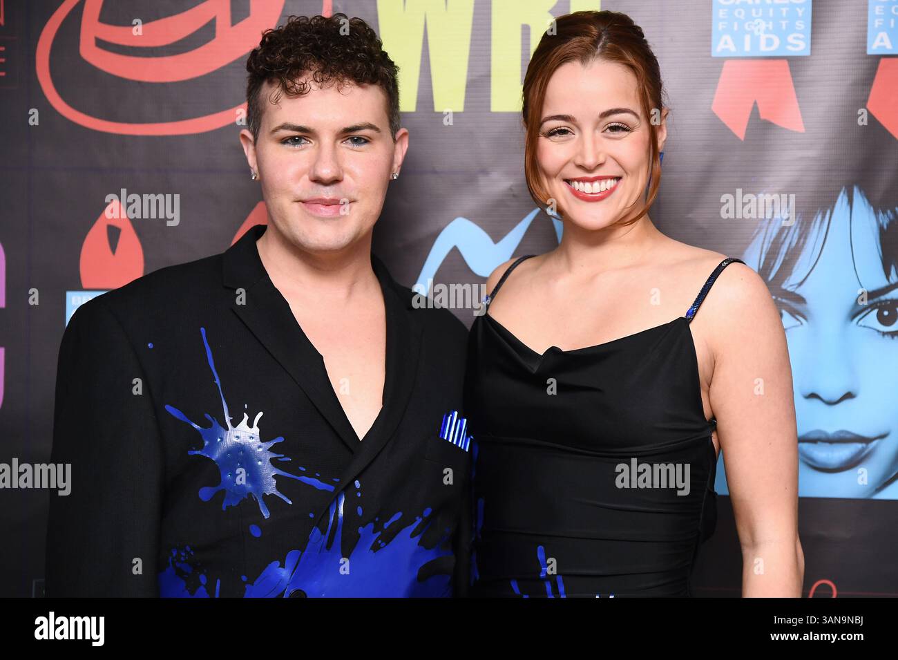 New York, USA. 14th Apr, 2025. (L-R) Brendan McCann and Emma Pittman ...