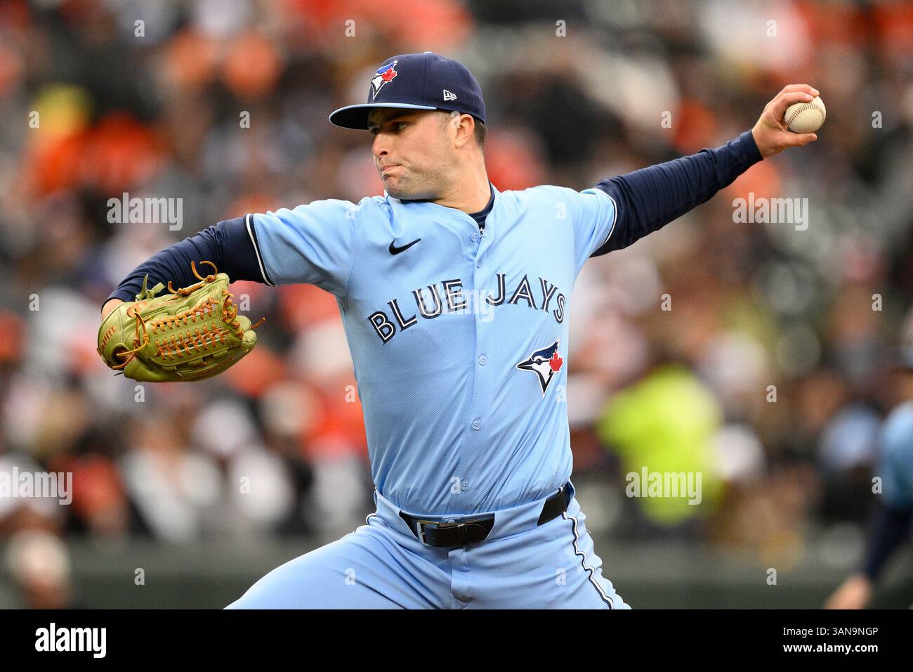 Toronto Blue Jays relief pitcher Mason Fluharty (68) in action during a ...