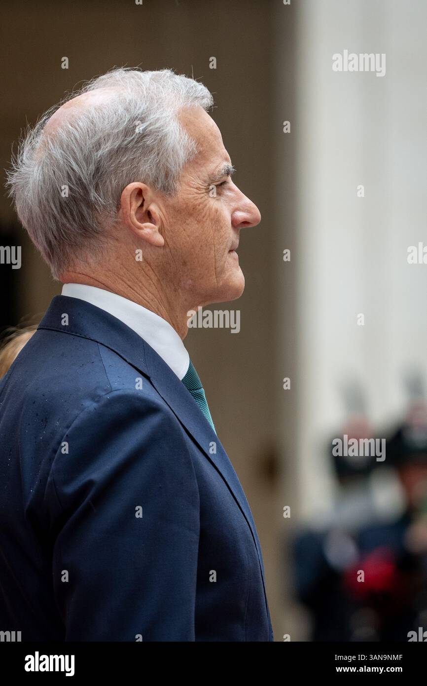Rome, Italy. 14th Apr, 2025. Prime Minister of the Kingdom of Norway ...