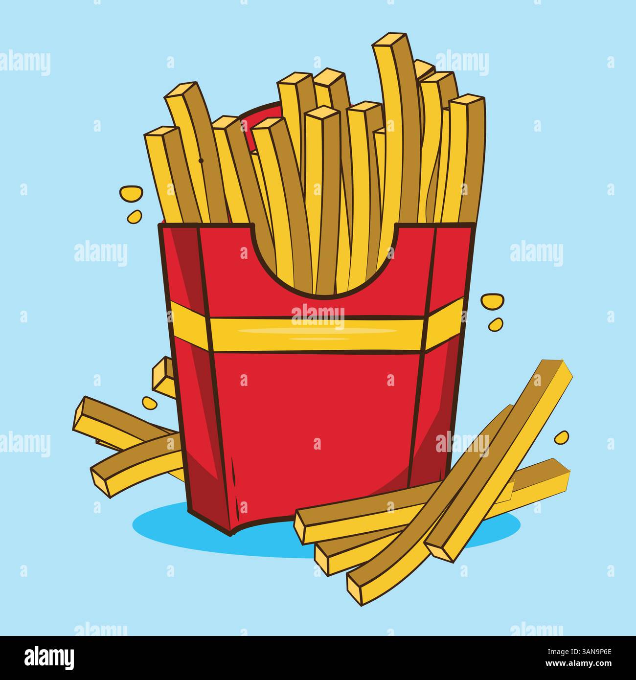 Food box branding Stock Vector Images - Alamy