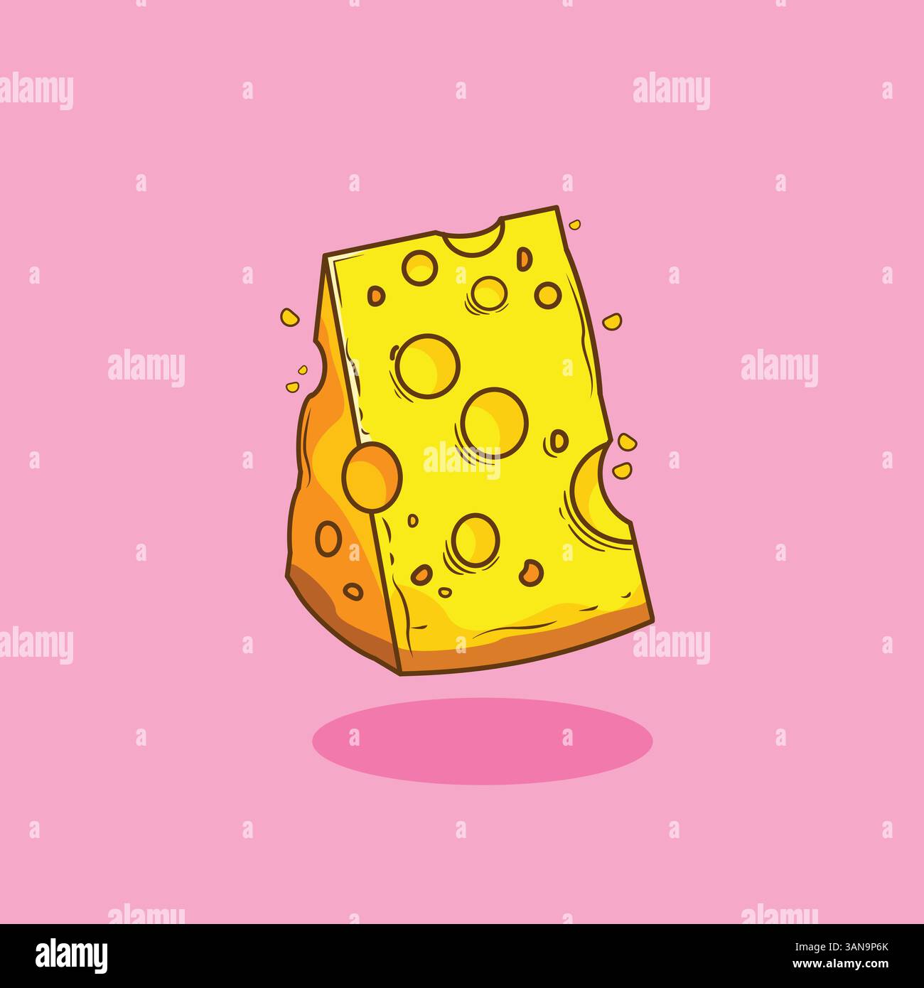 Illustration Vector graphic of slice cheese Stock Vector Image & Art ...