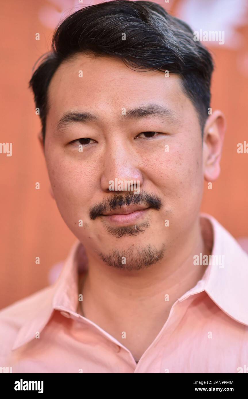 Andrew Ahn arrives at the premiere of "The Wedding Banquet" on Monday ...