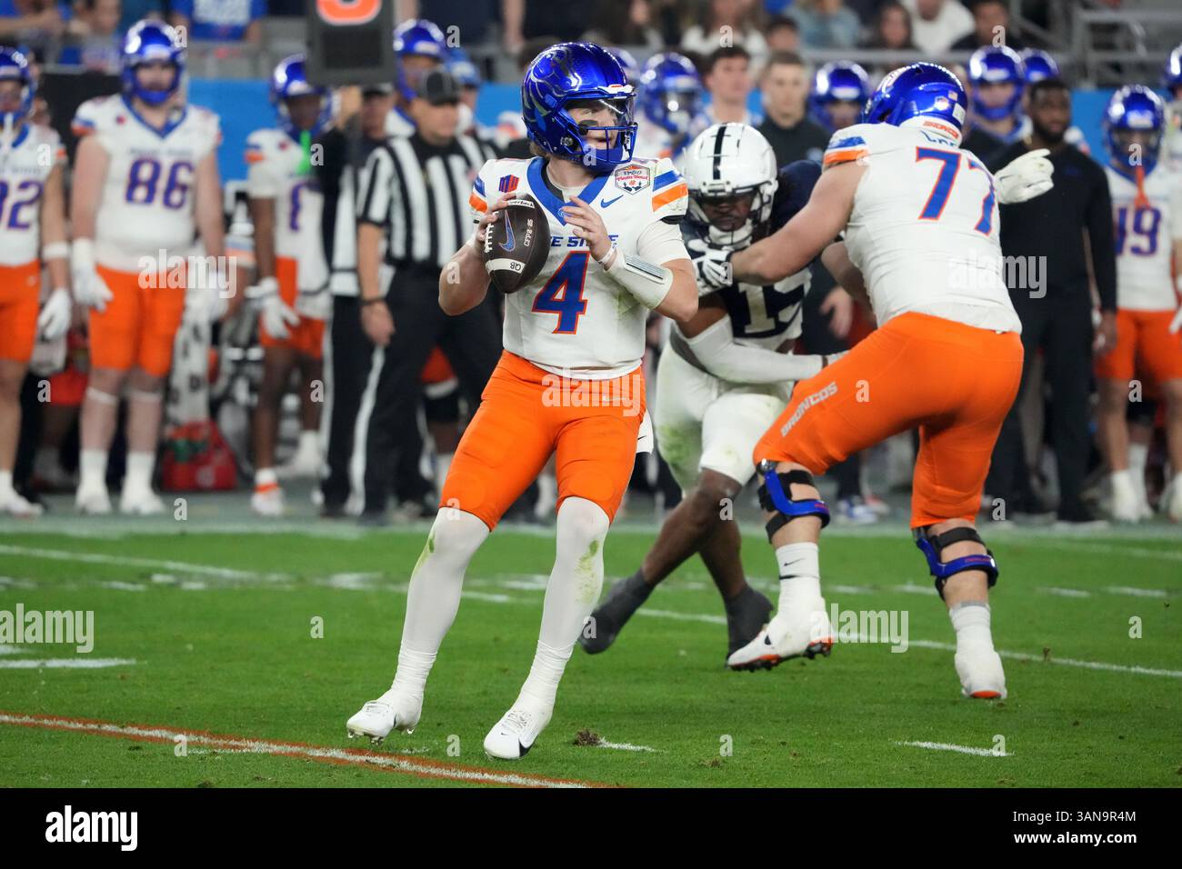 Boise State quarterback Maddux Madsen (4 ) in action during the Fiesta ...