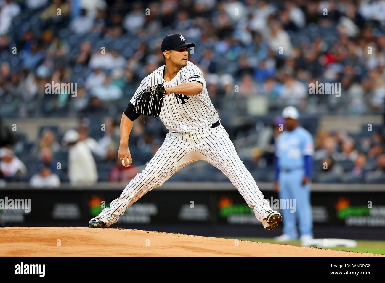 BRONX, NY - APRIL 14: Carlos Carrasco #59 of the New York Yankees ...