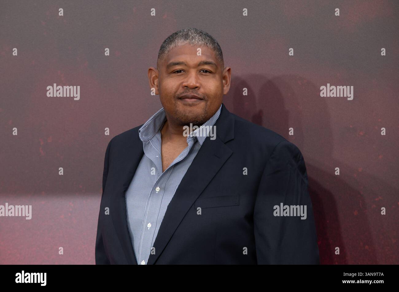 London, United Kingdom. 14th April 2025. Omar Benson Miller on the red ...