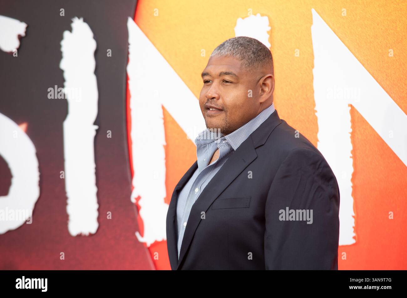 London, United Kingdom. 14th April 2025. Omar Benson Miller on the red ...