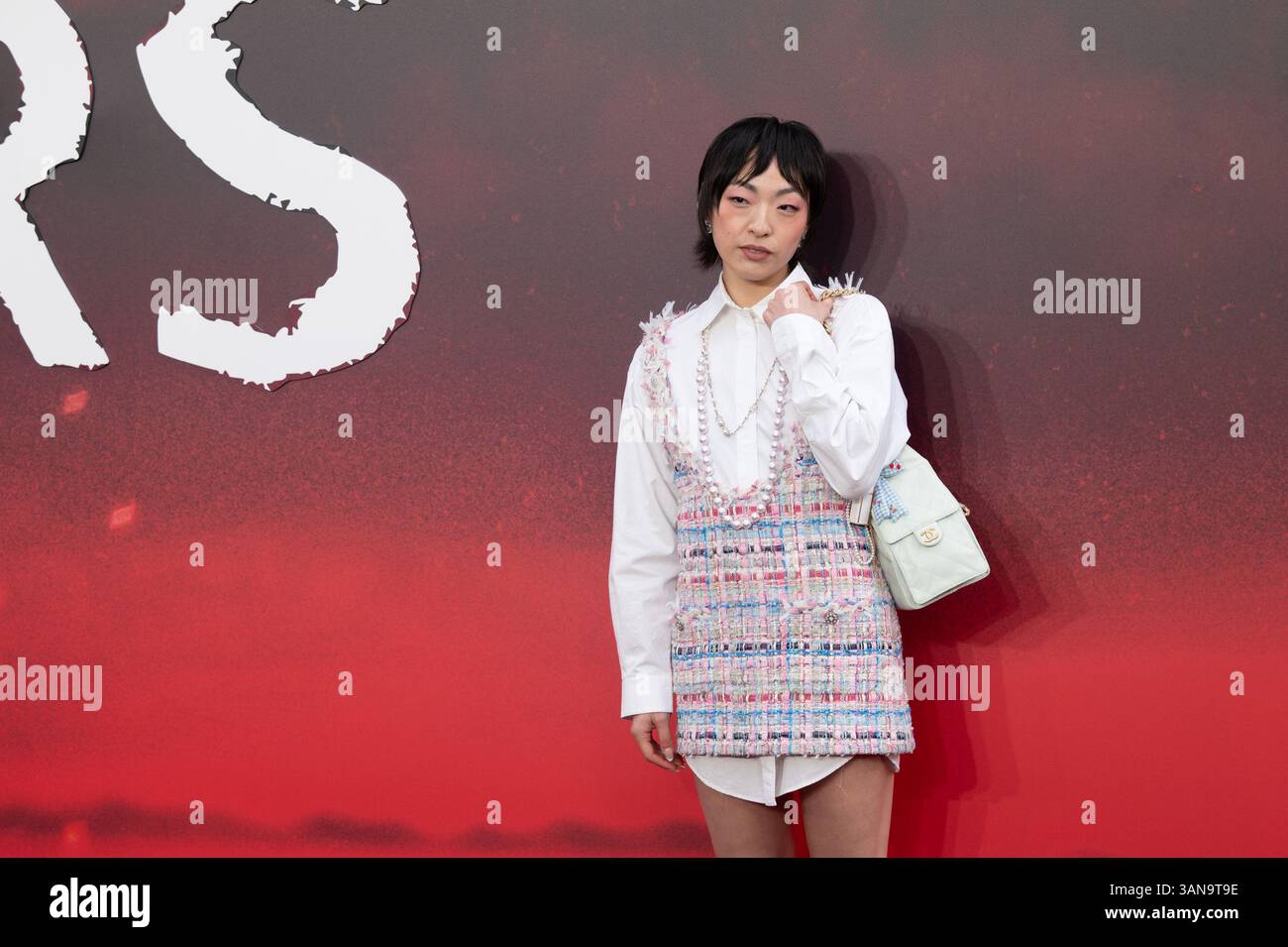 London, United Kingdom. 14th April 2025. Patricia Zhou on the red ...