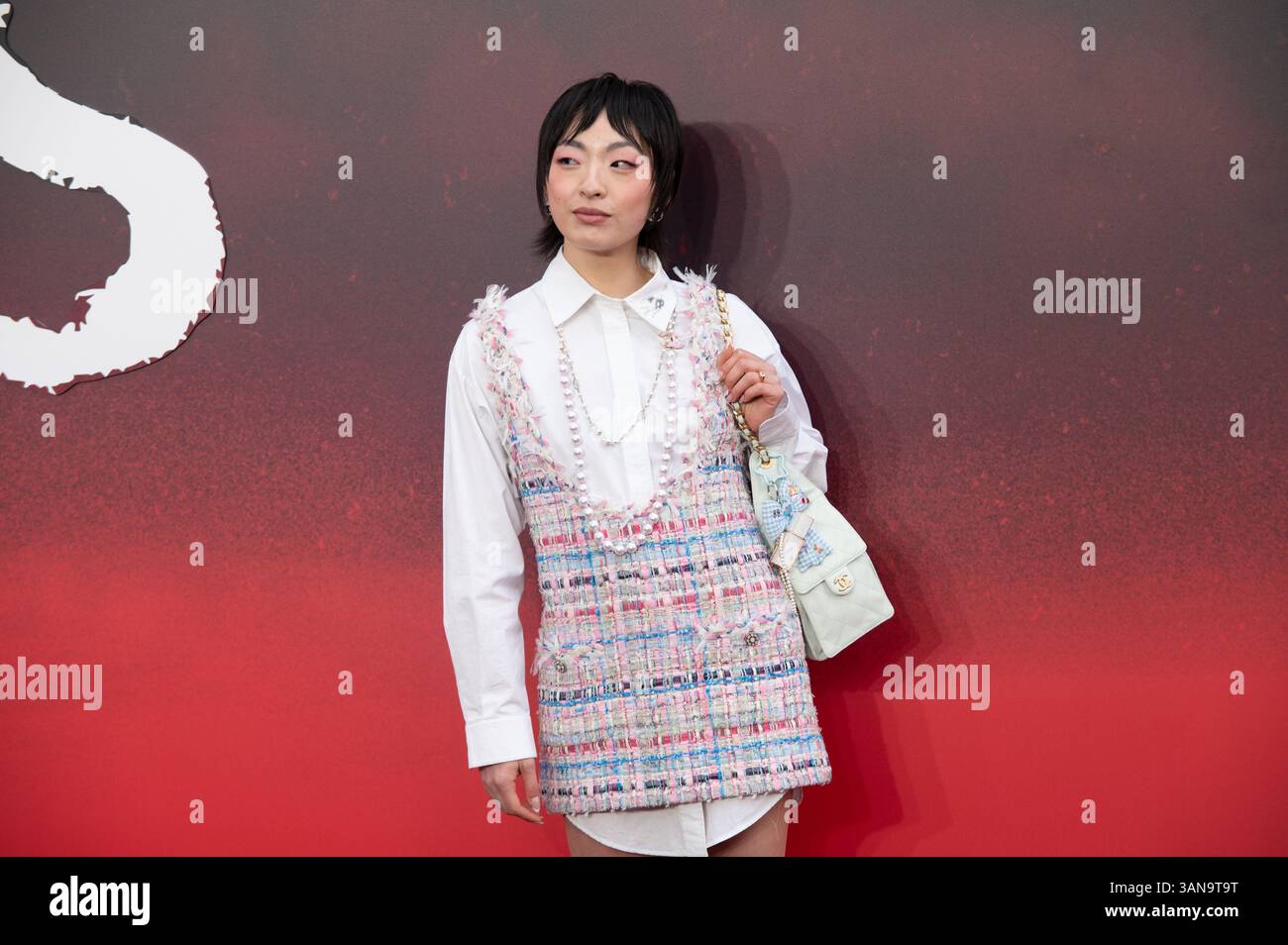 London, United Kingdom. 14th April 2025. Patricia Zhou on the red ...
