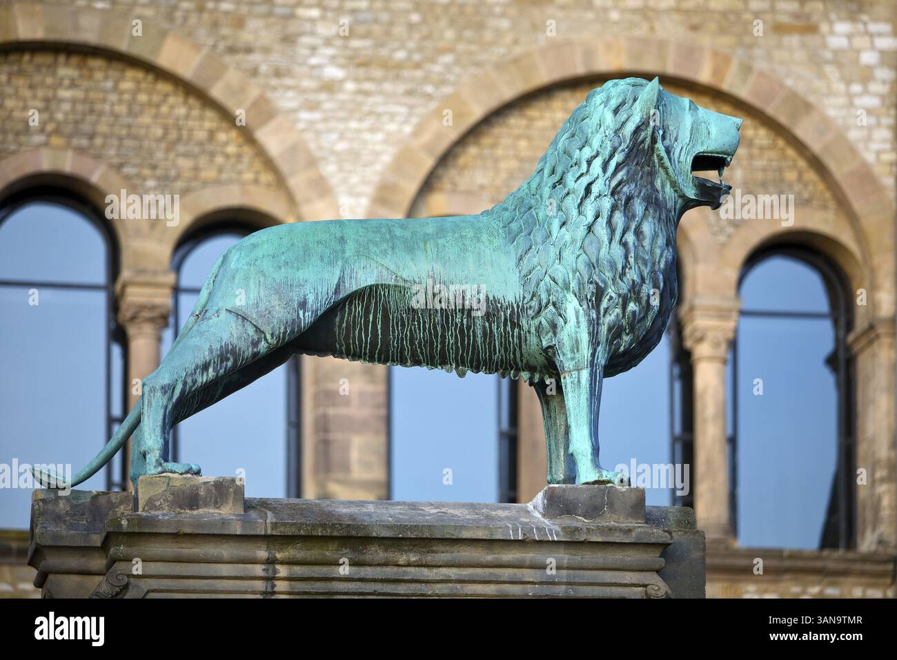 Bronze sculpture, replica of the Brunswick Lion, Imperial Palace of ...