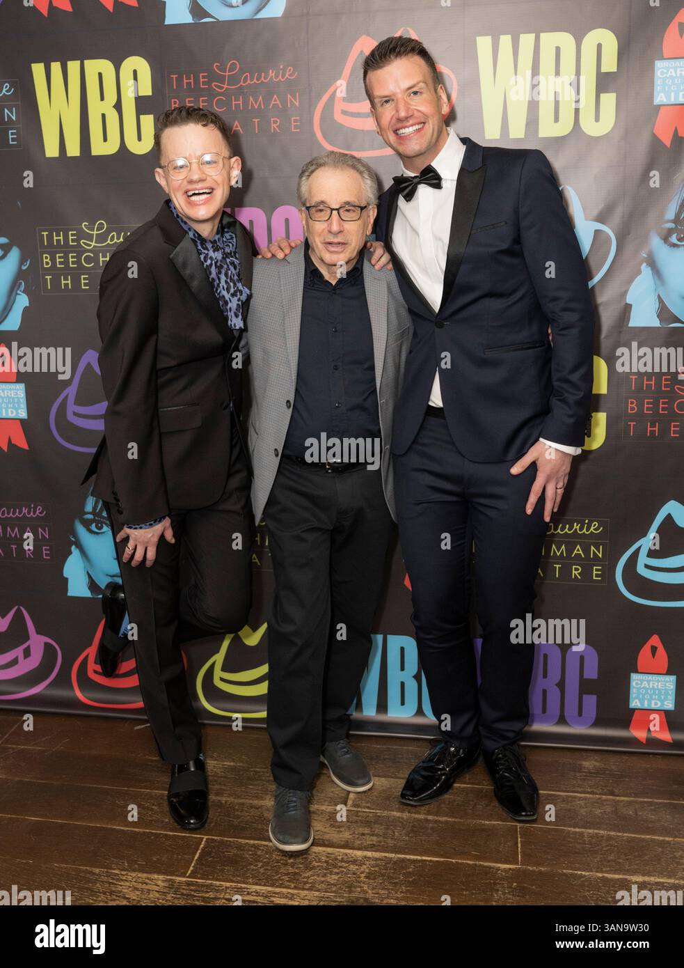 New York, NY, April 14, 2025: Michael D'Angora, Chip Zien and Tom D ...