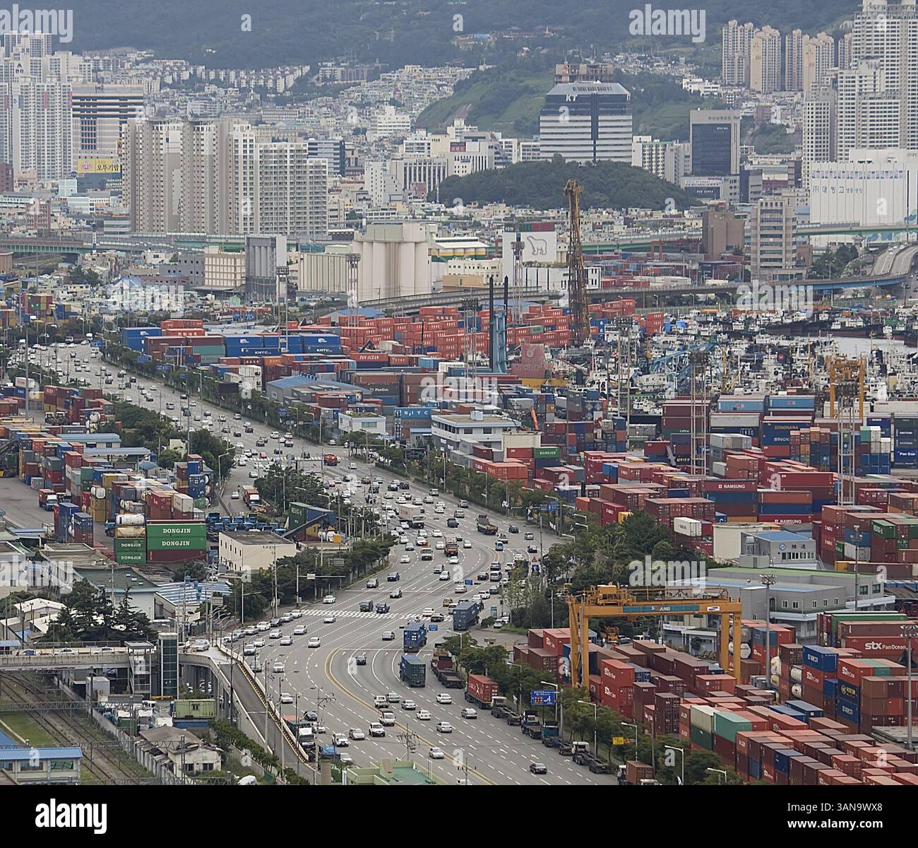 City life in Busan, Busan, South Korea, Asia Stock Photo - Alamy