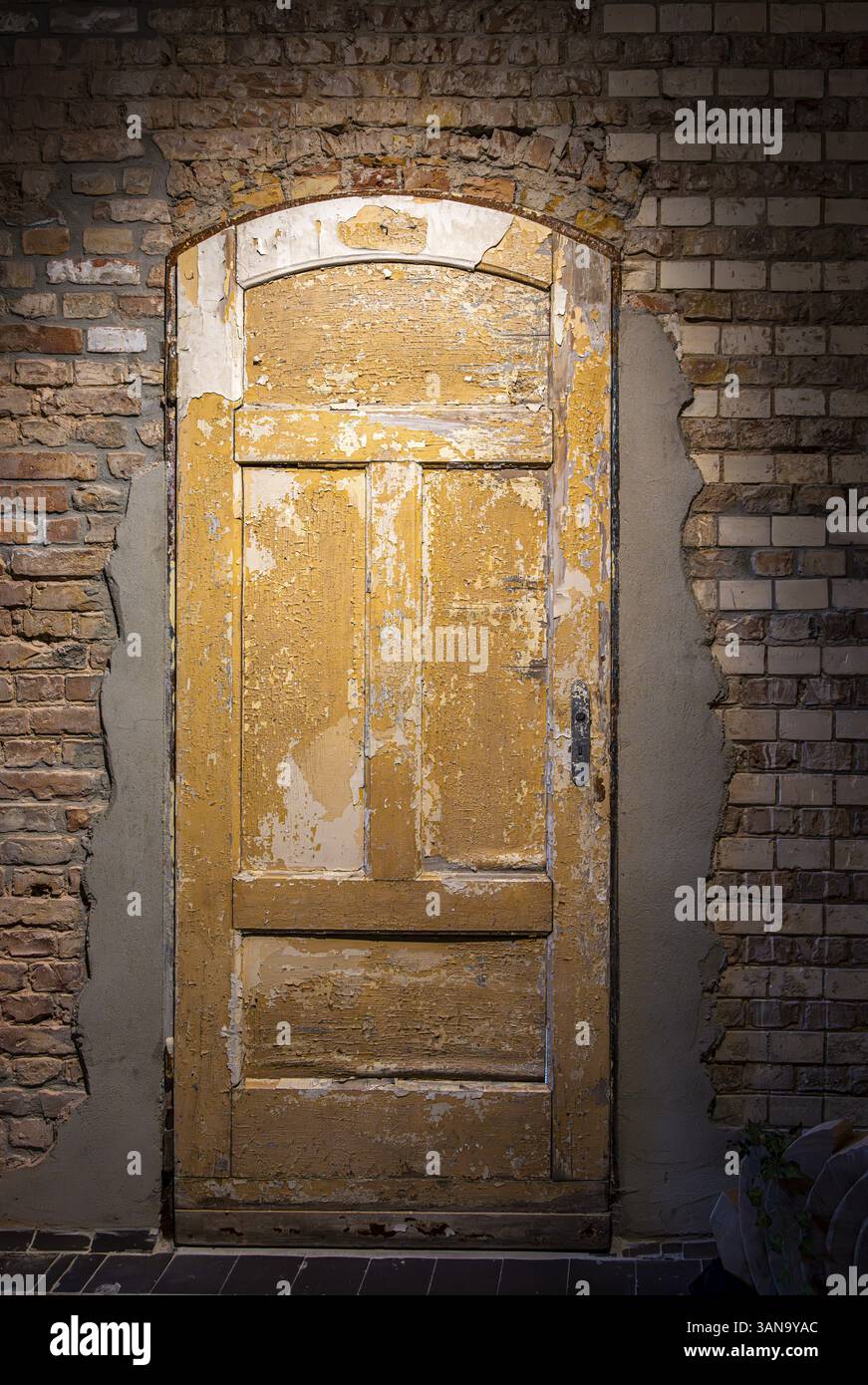 Interior view, former Alpine house on the historic site of the ...