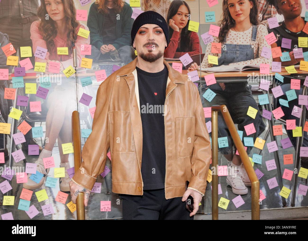 Boy George attends "John Proctor is the Villain" Broadway opening night ...
