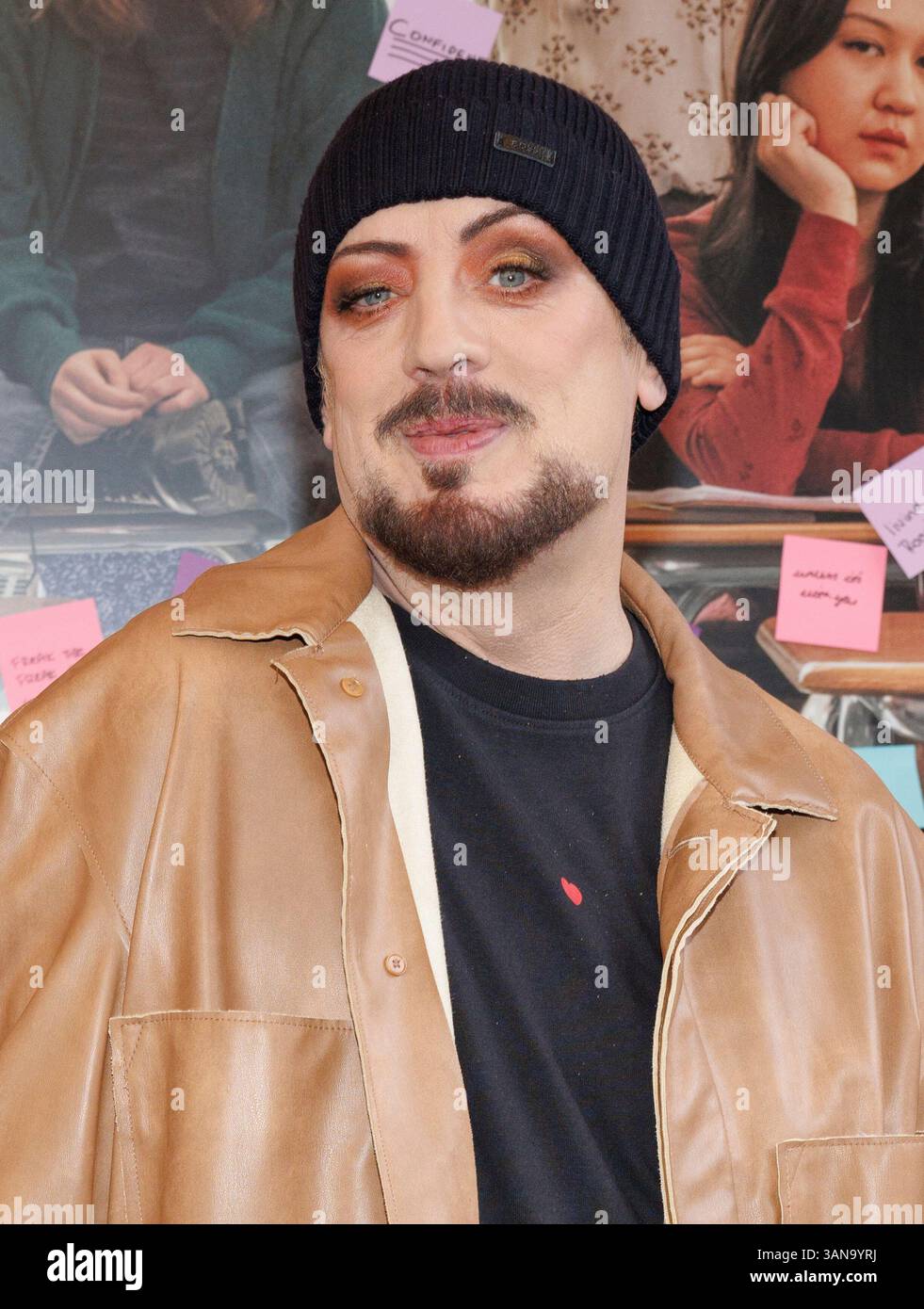 Boy George attends "John Proctor is the Villain" Broadway opening night ...