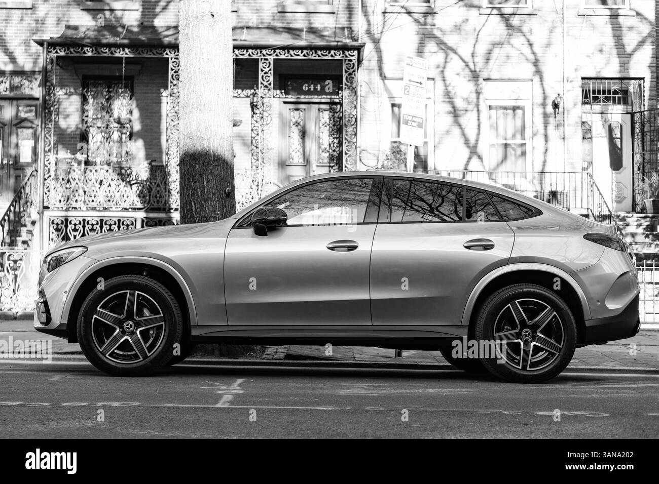 New York City, USA - April 23, 2024: 2024 Mercedes Benz GLC Coupe SUV ...