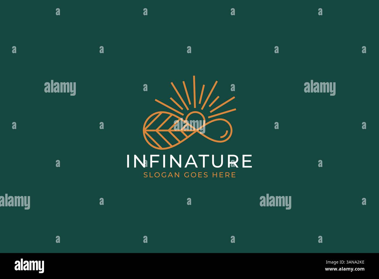 Infinity and Nature Logo with Concept Shape Limitless Infinite ...