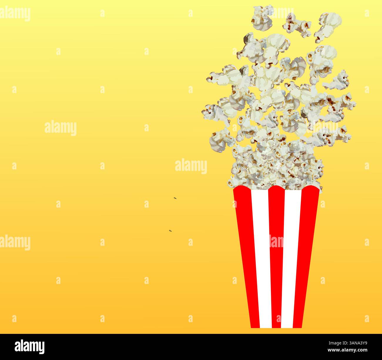 Movie popcorn illustration vector Stock Vector Images - Alamy