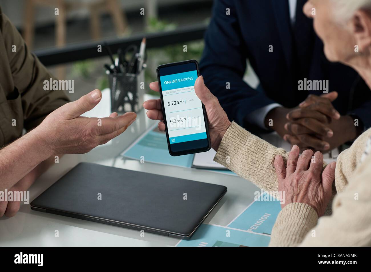 Mobile banking businessman using hi-res stock photography and images ...