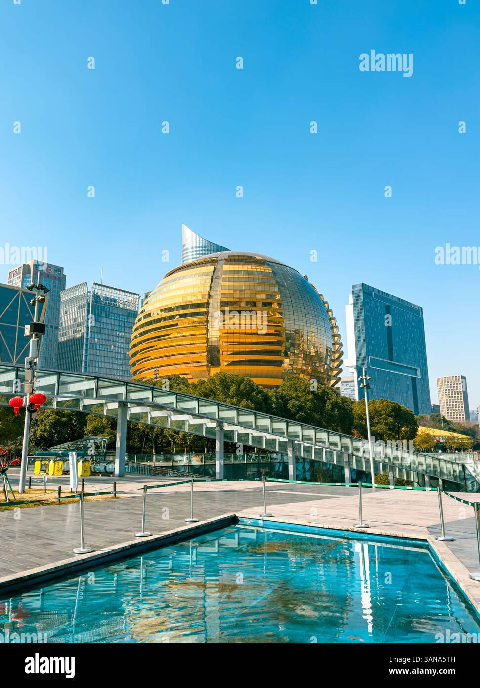 Hangzhou, China - January 05, 2025: Unique architectural design of ...
