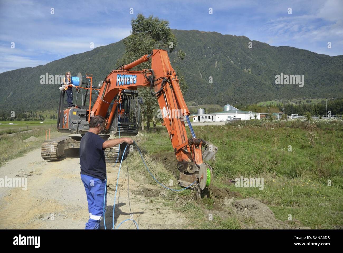 Work to lay new cables hi-res stock photography and images - Alamy