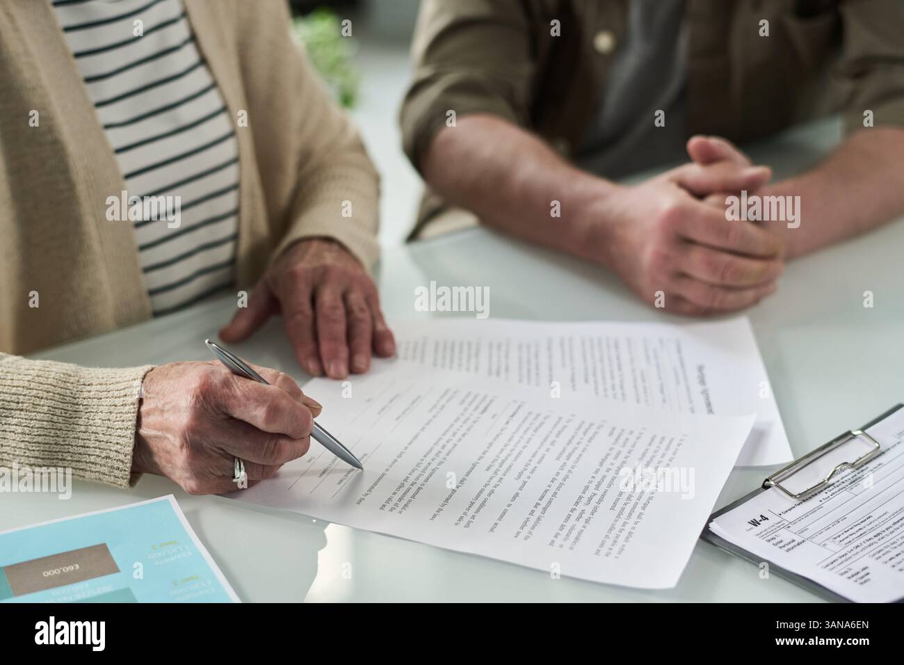 African american businessman signing documents hi-res stock photography ...