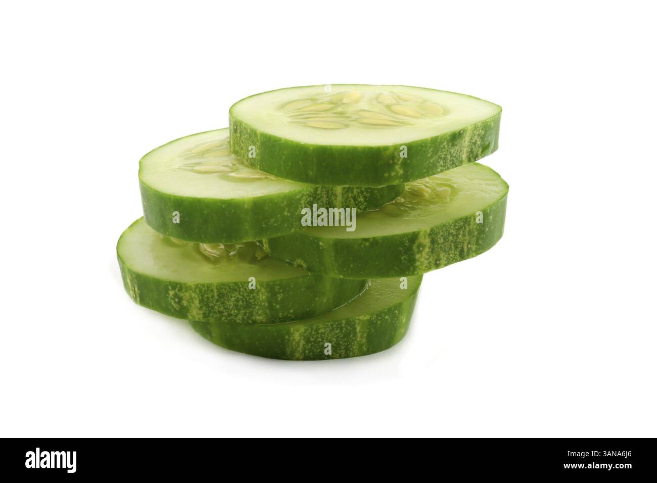 Stack fresh cut cucumber hi-res stock photography and images - Alamy