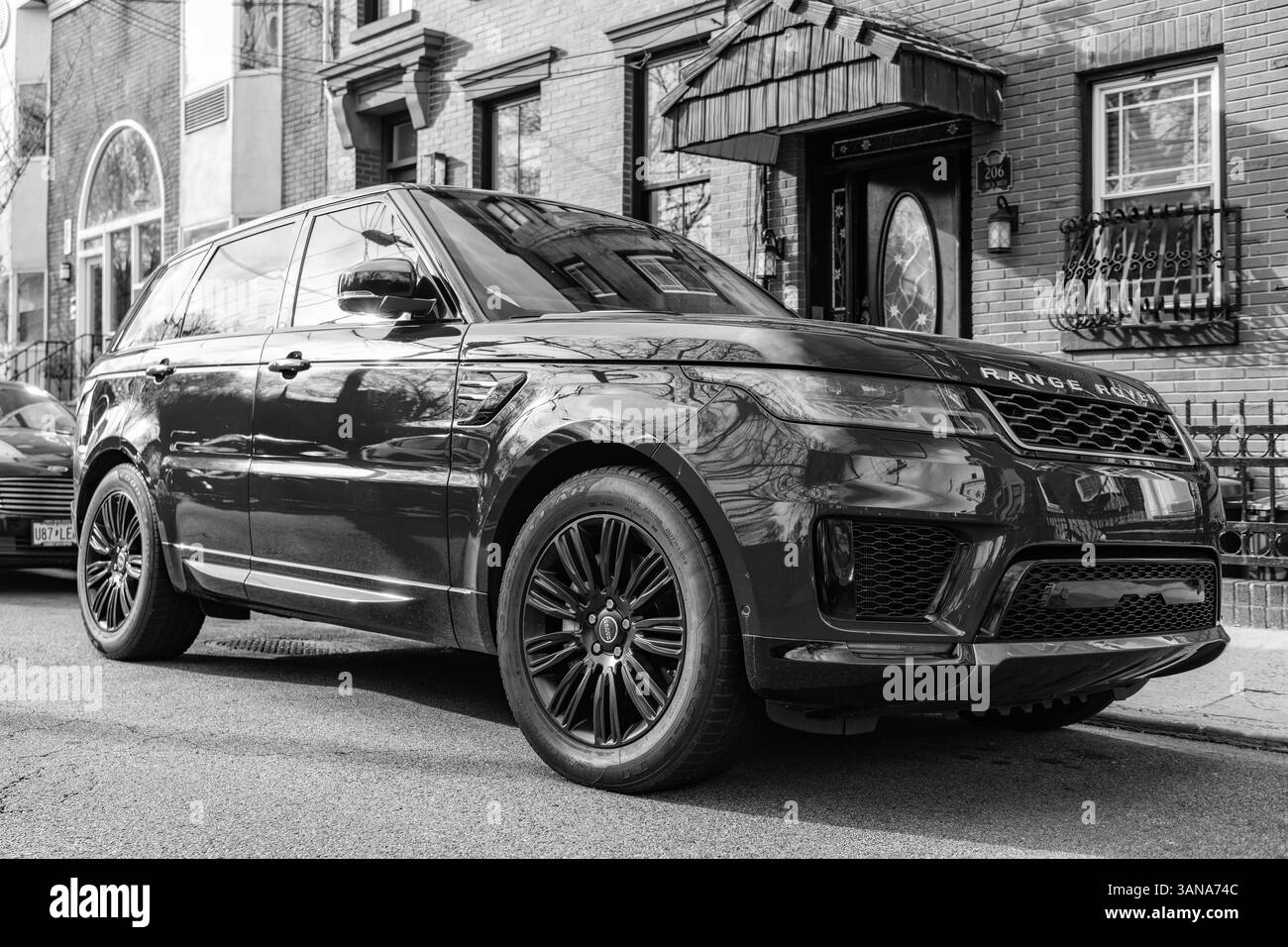 New York City, USA - April 01, 2024: 2019 Land Rover Range Rover Sport ...