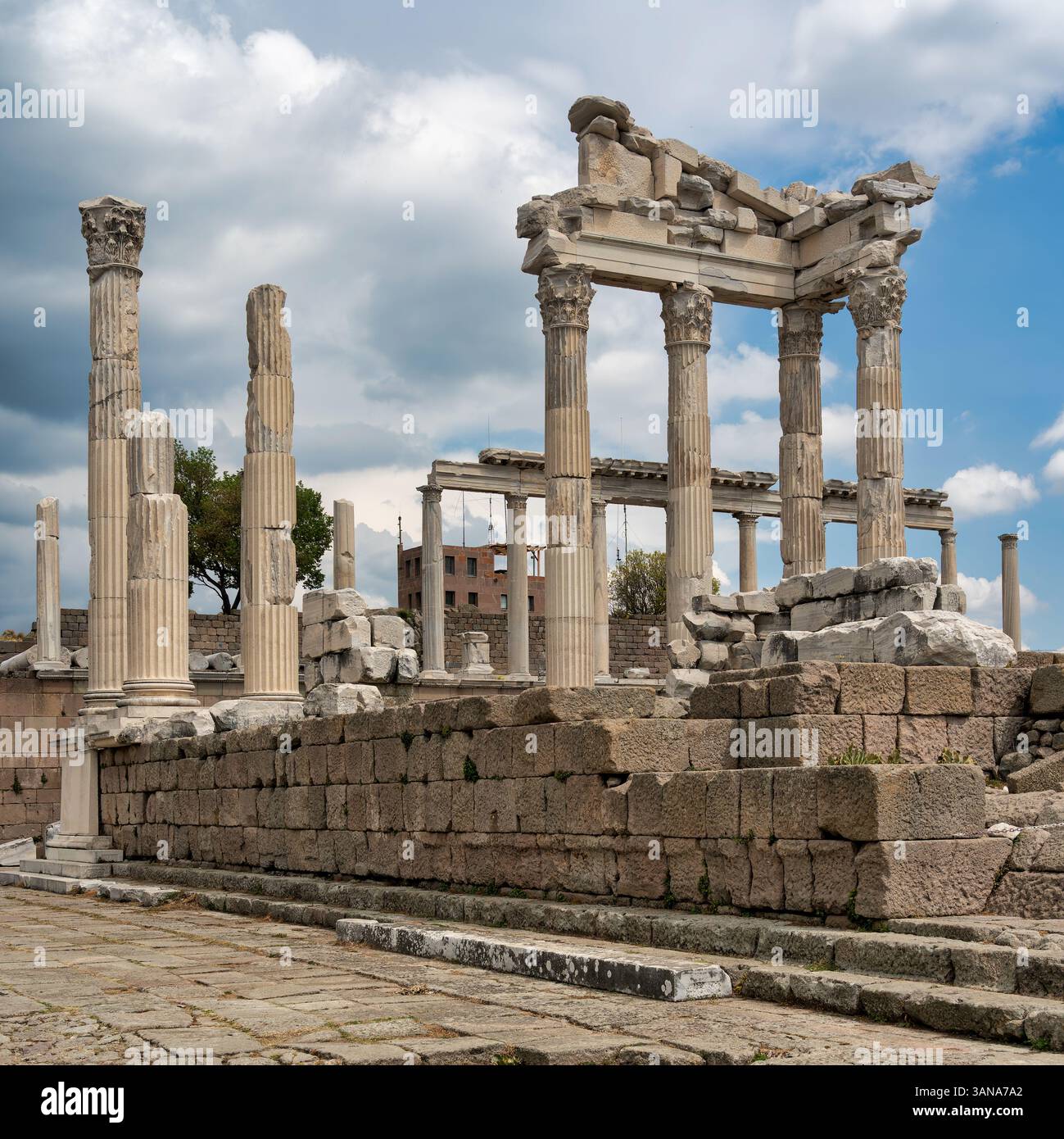 The stunning remnants of the Bergama Akropolis, in Izmir, where ancient ...
