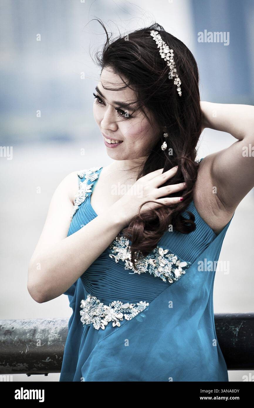 Model in Shanghai Stock Photo - Alamy