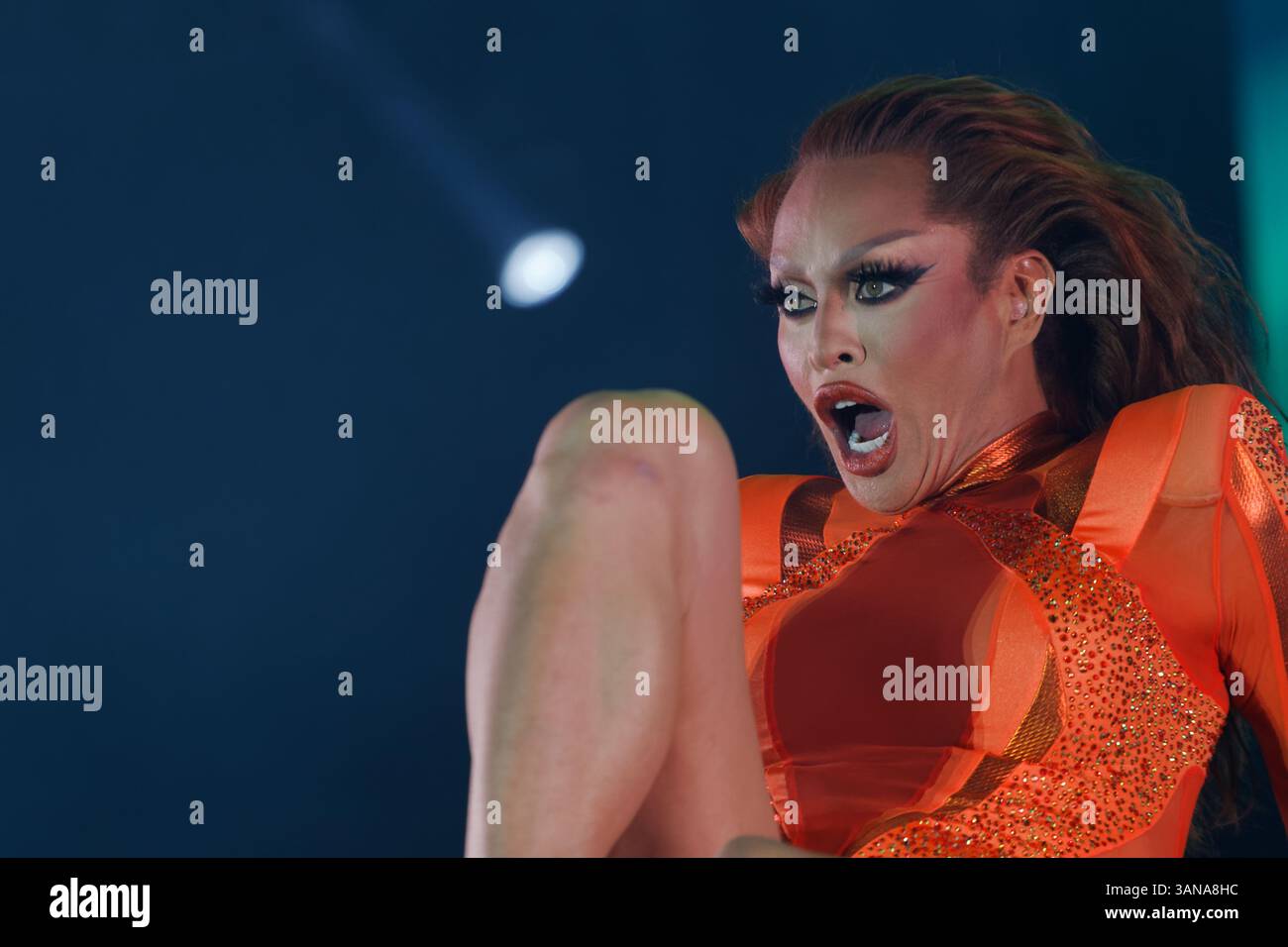 Sasha Colby performs on stage at the MajestiX show held during the ...