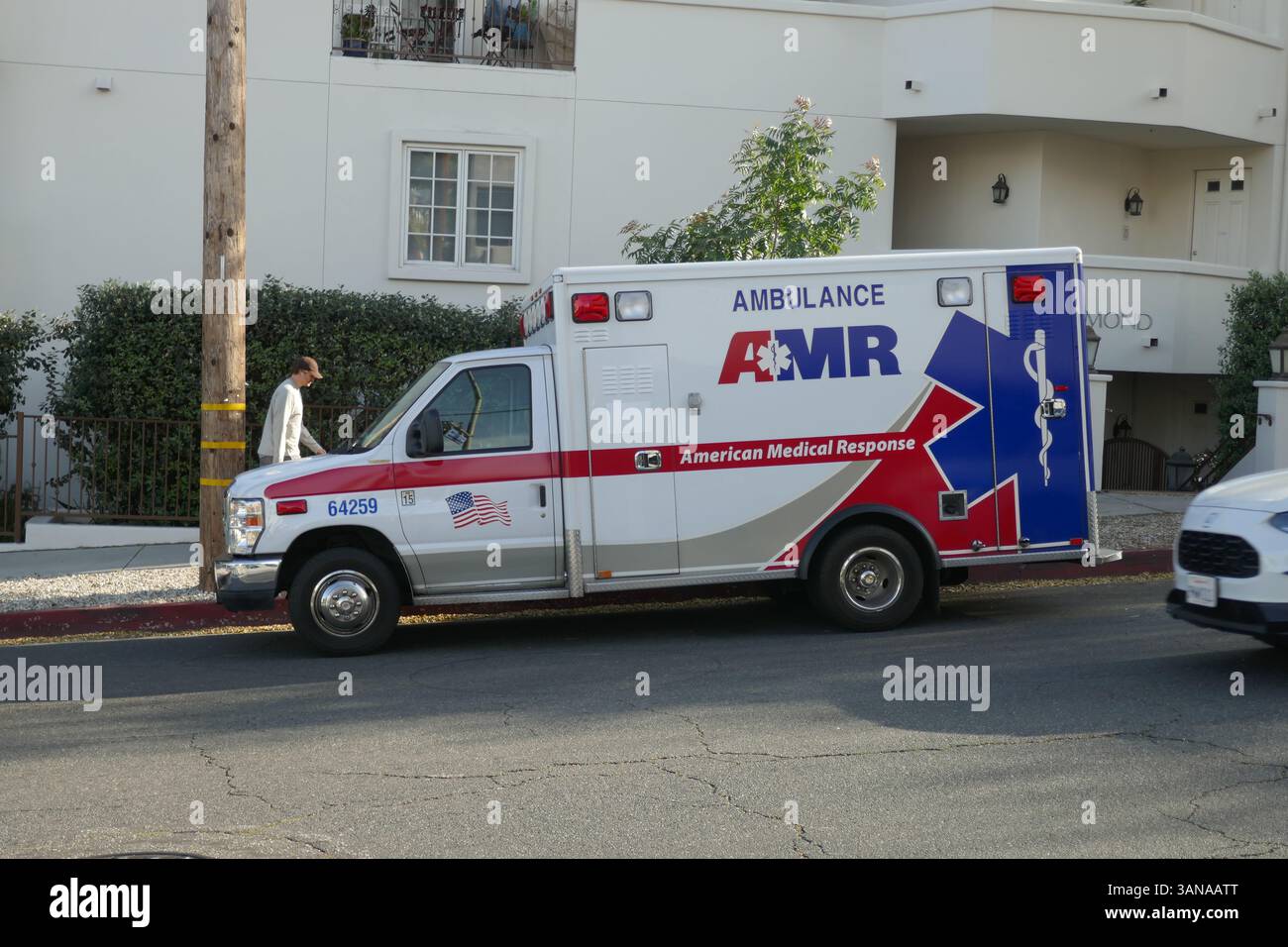 Los Angeles, California, USA 14th April 2025 Ambulance on April 14 ...