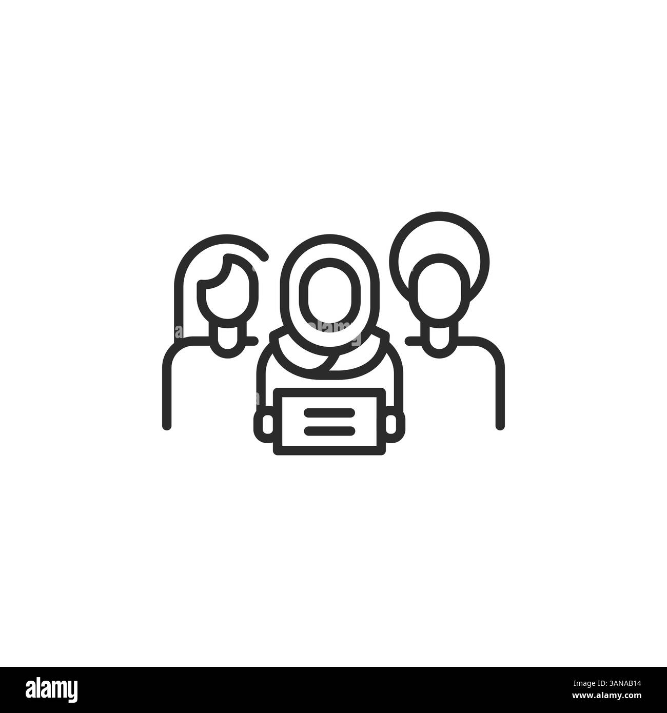 Women gender balance Stock Vector Images - Alamy