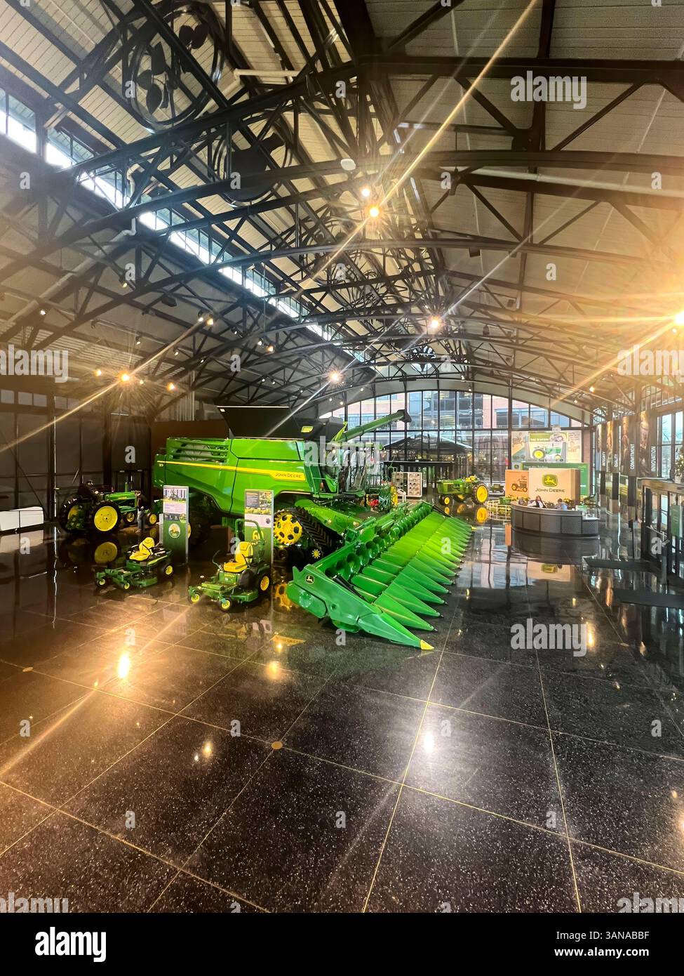 Moline, Illinois - November 22, 2025: Tractors in the John Deere ...