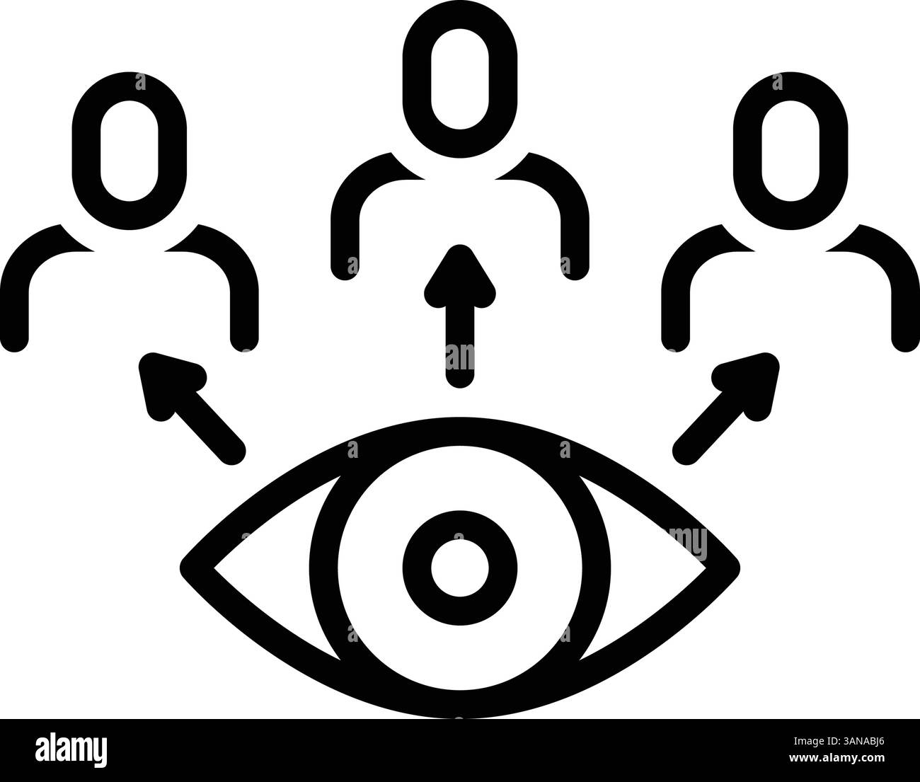 Icon for supervision, overseeing Stock Vector Image & Art - Alamy