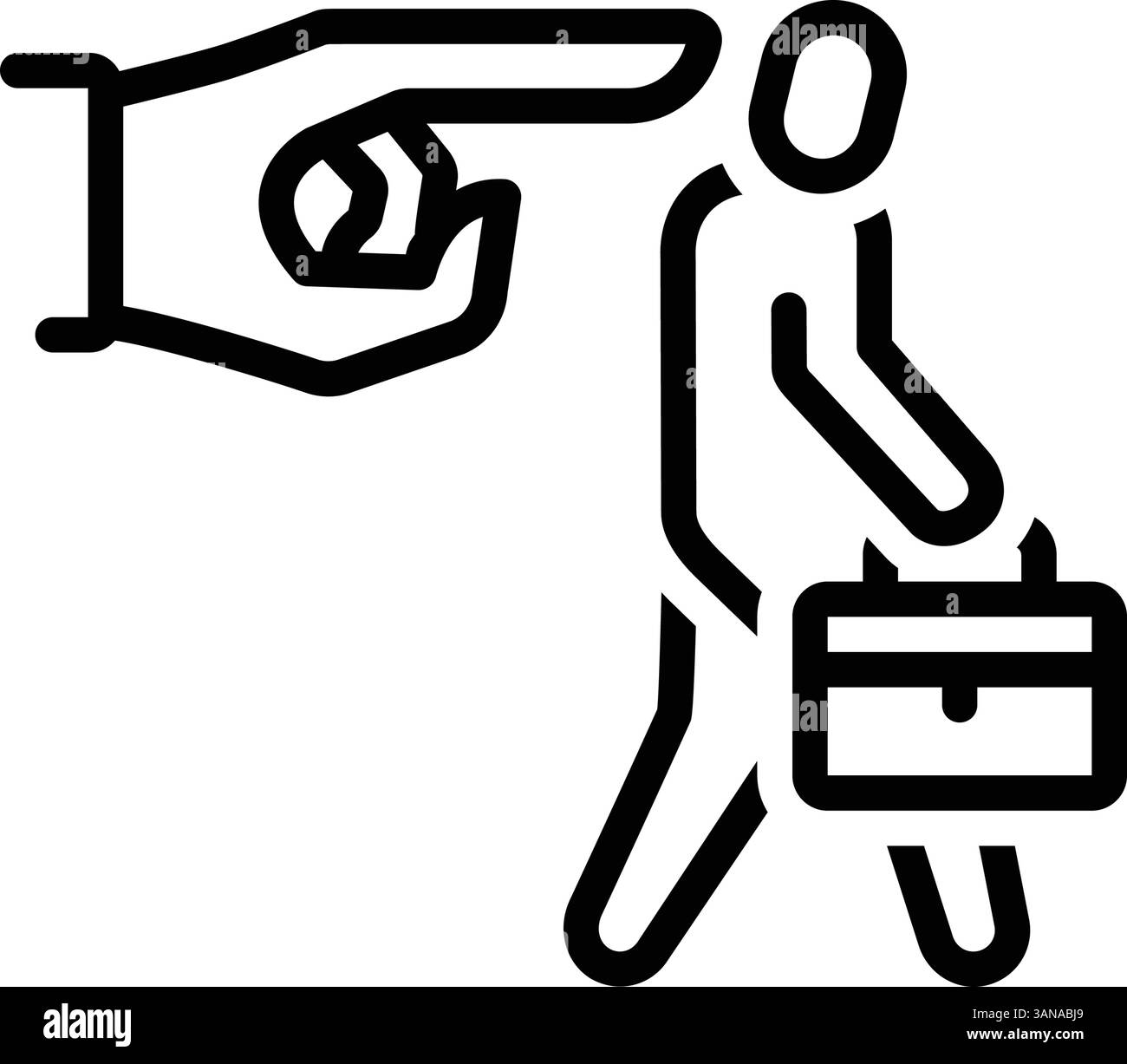 Icon for firing, ousted Stock Vector Image & Art - Alamy
