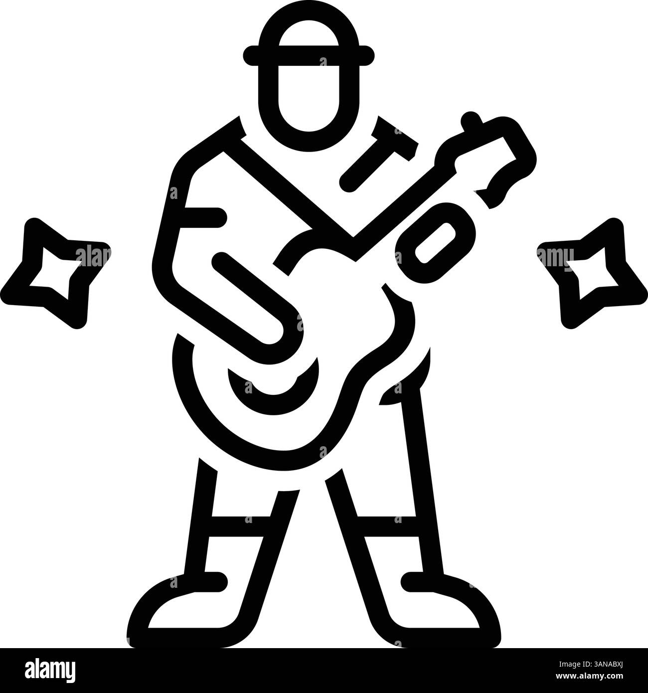 Icon for rock player, rock star Stock Vector Image & Art - Alamy