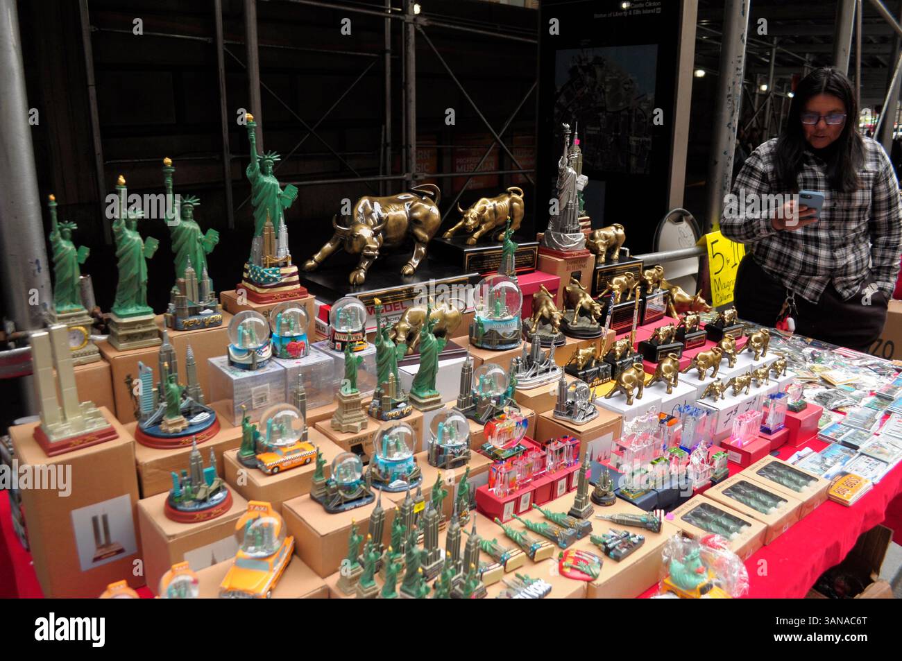 New York, United States. 14th Apr, 2025. Miniature models of the ...