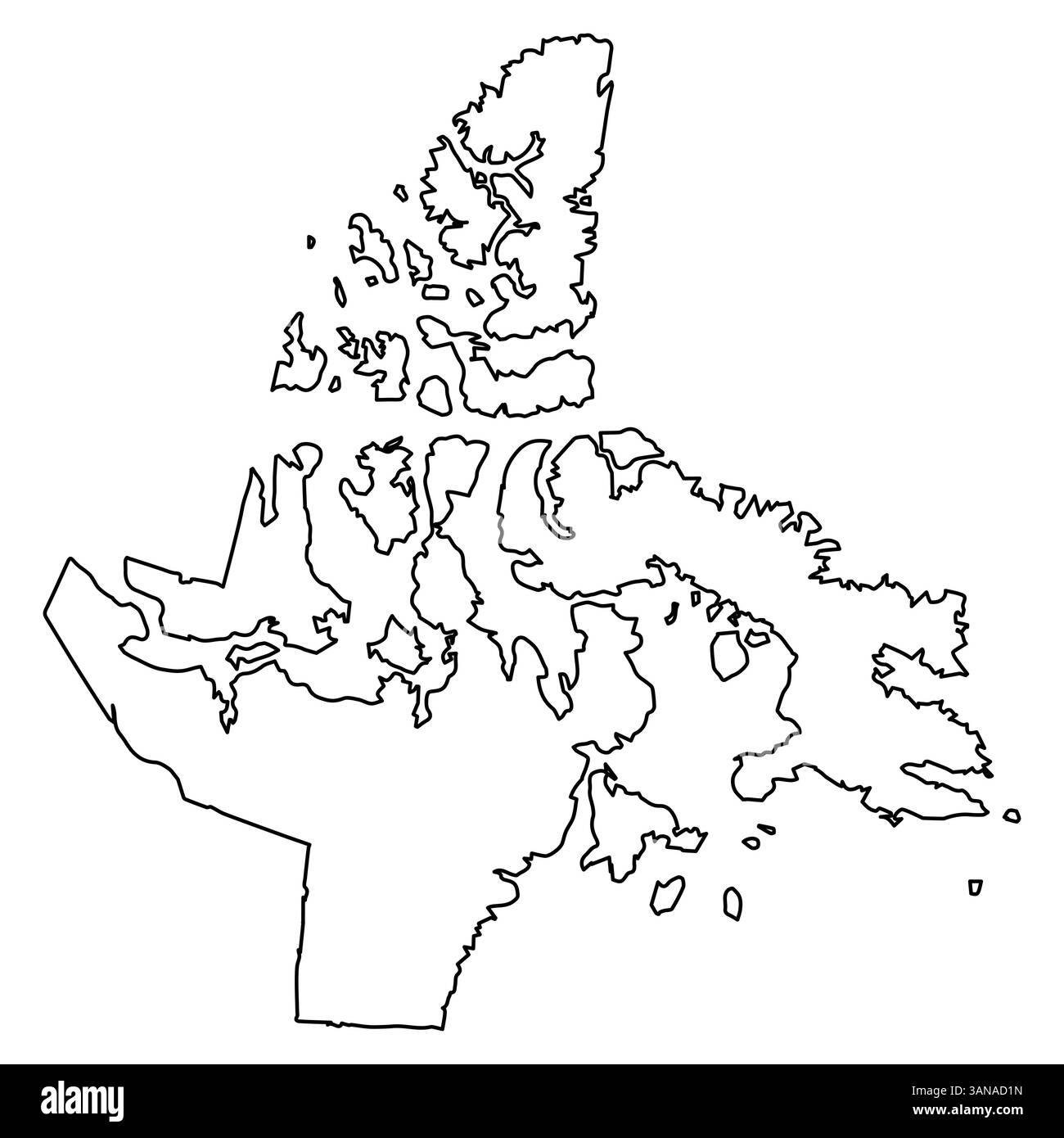 Canada political map hi-res stock photography and images - Alamy