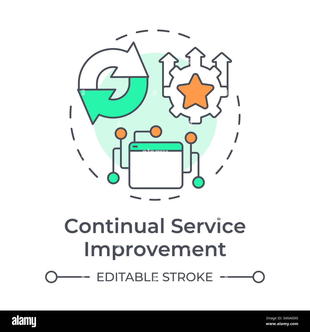 Continual service improvement Stock Vector Images - Alamy