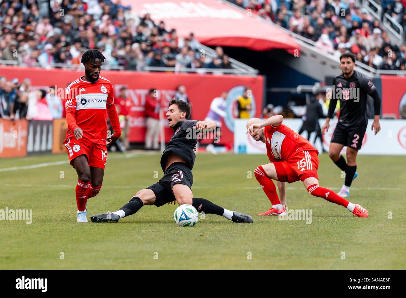 Chicago, United States. 13th Apr, 2025. Chicago Fire Forward Jonathan ...