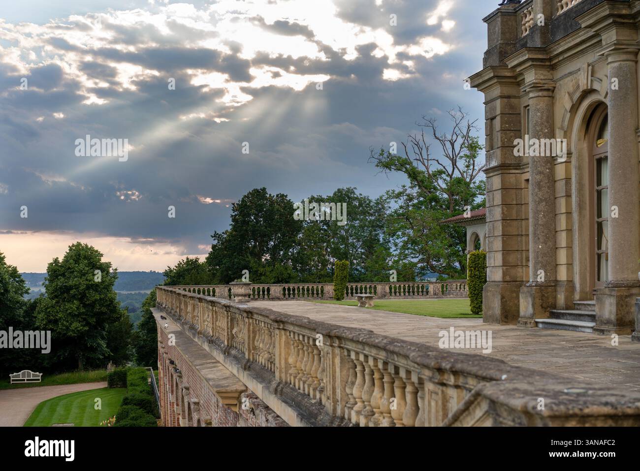 View from the terrace at Cliveden House Stock Photo - Alamy