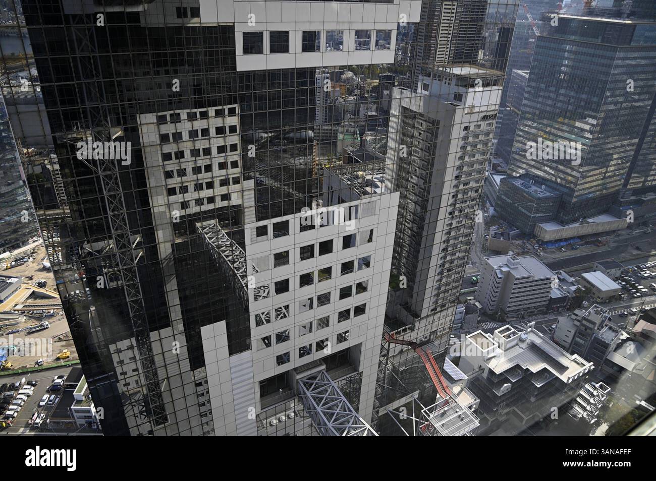 Scenic aerial view of Osaka in Japan Stock Photo - Alamy