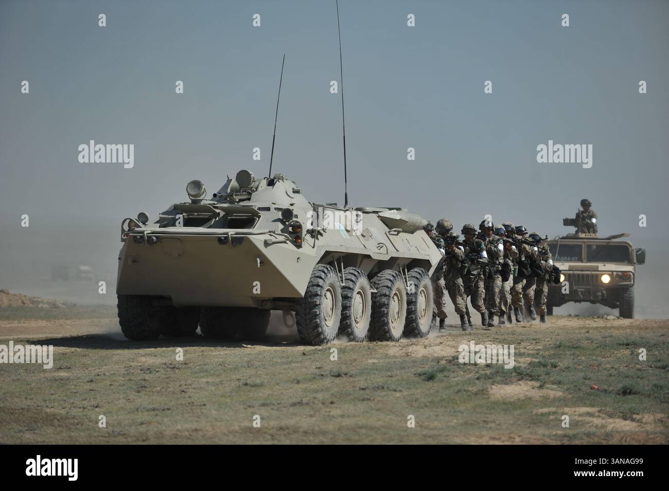 Military field exercises of various units of the defense forces Stock ...