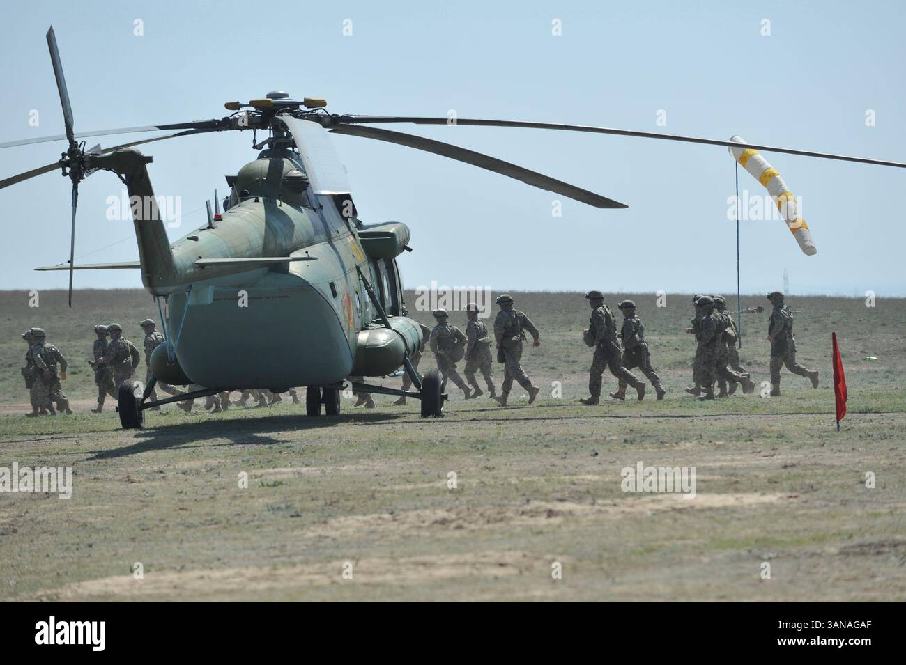 Military field exercises of various units of the defense forces Stock ...